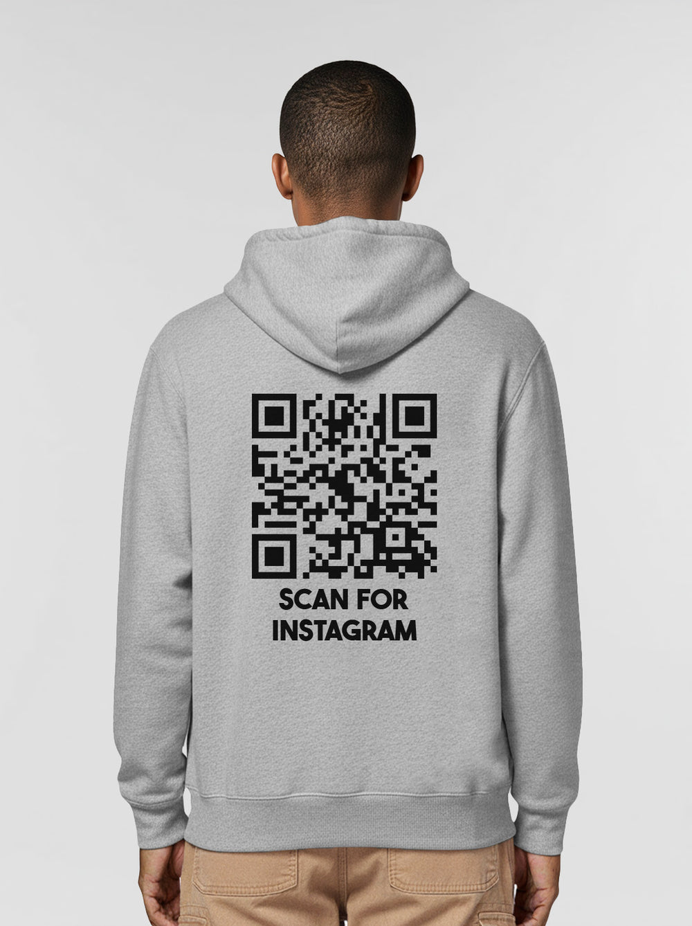 QR Code Hoodie Unisex - Scan For Instagram - CLASSIC