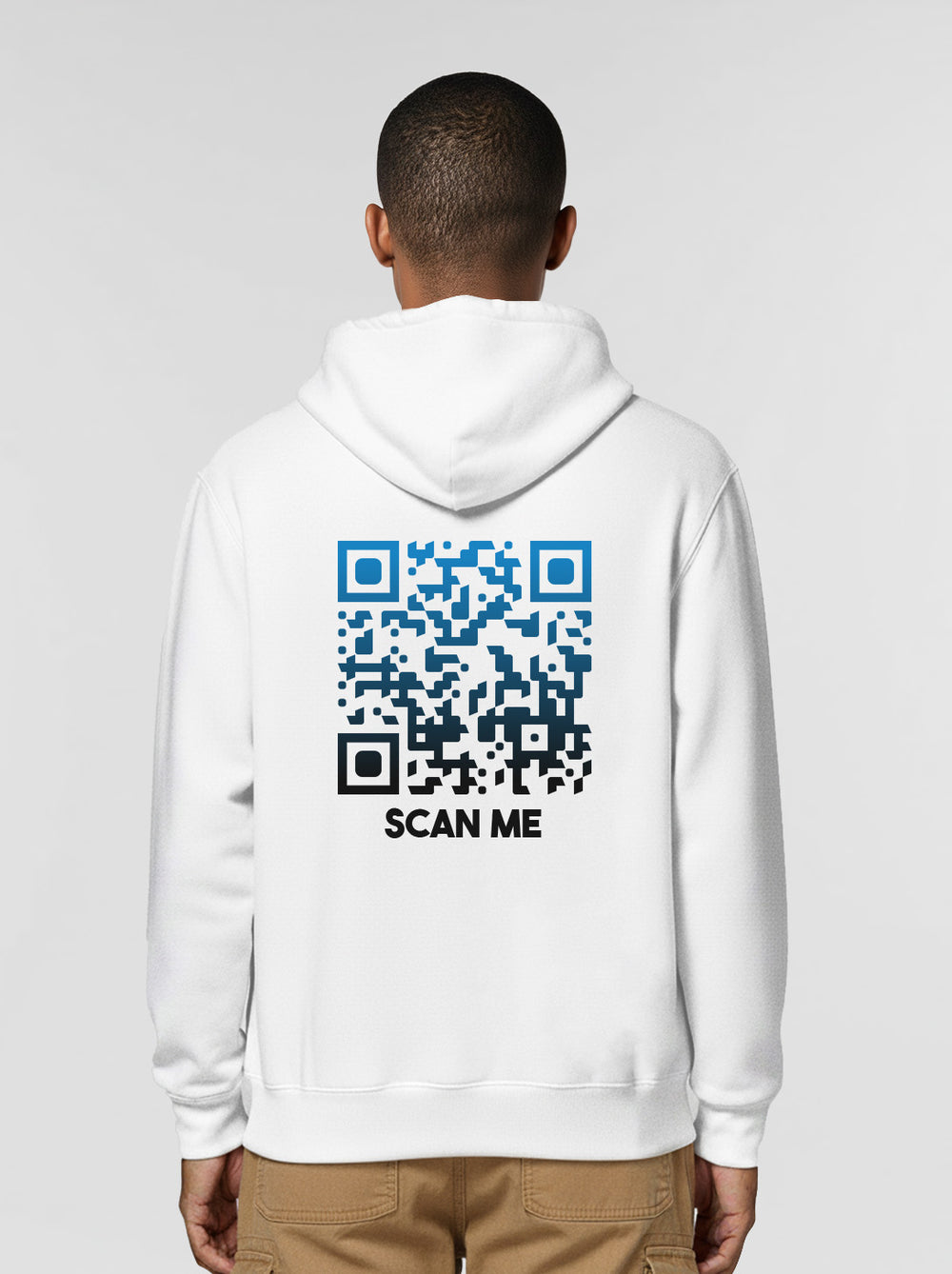 Sweat à capuche QR code unisexe - Scan Me - NIGHTFALL