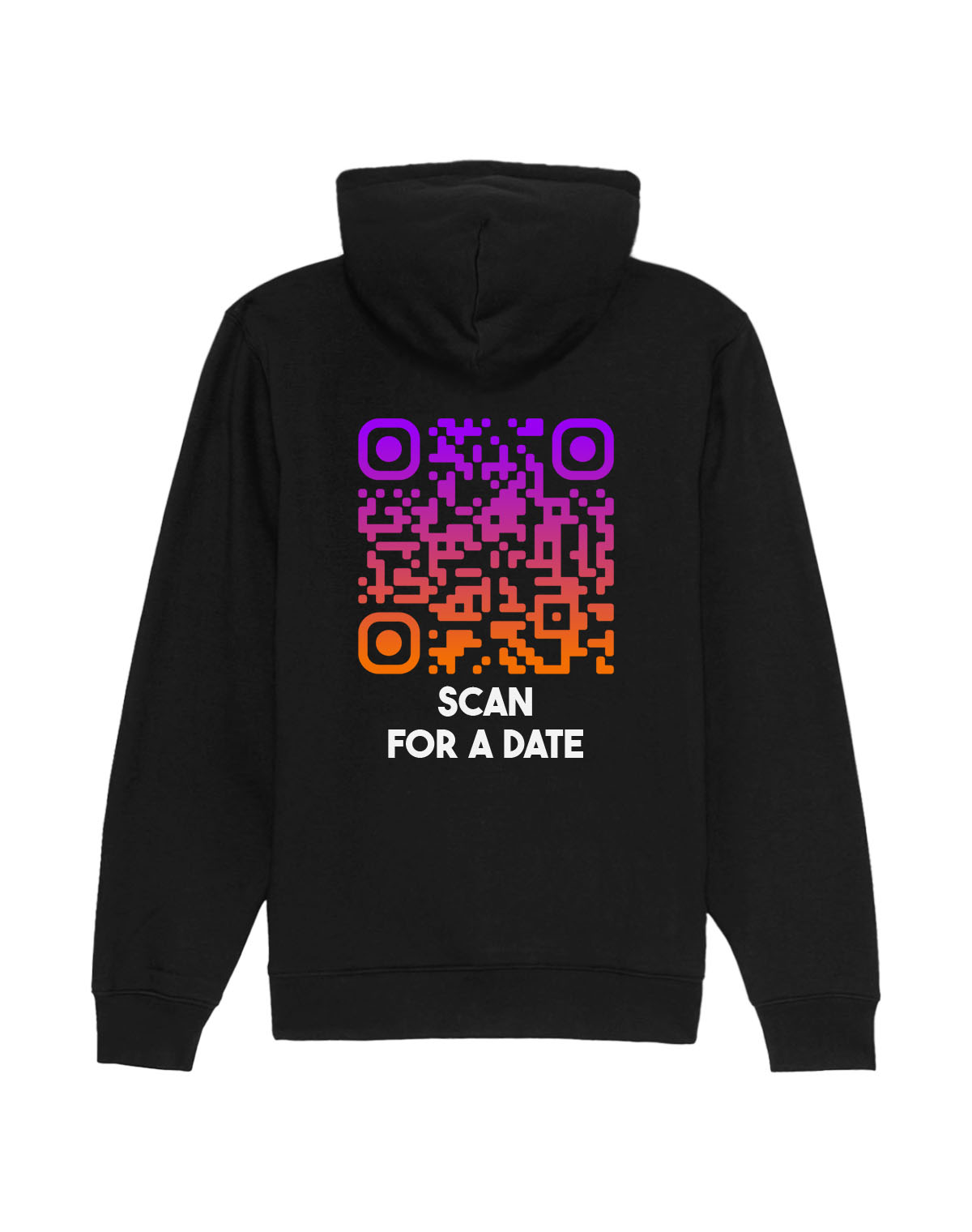 Scan For A Date SUNSET QR Code Hoodie Unisex