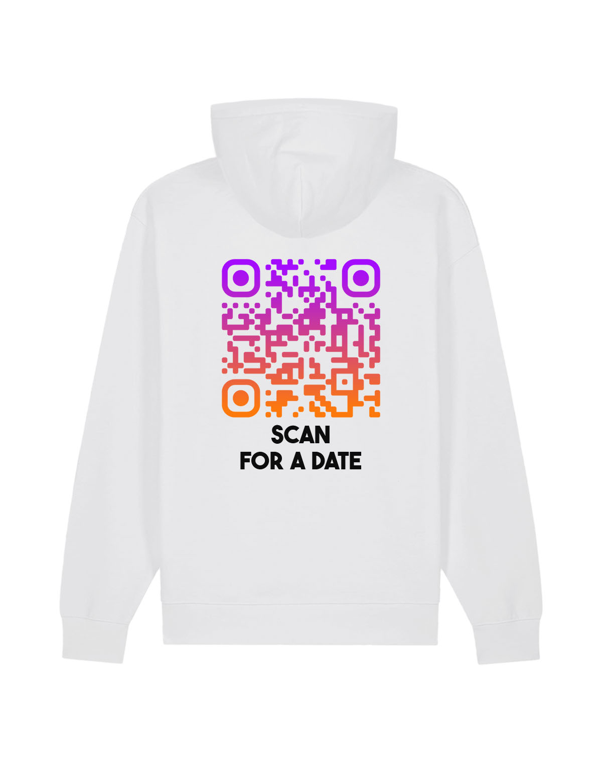 QR Code Hoodie Unisex - Scan For A Date - SUNSET