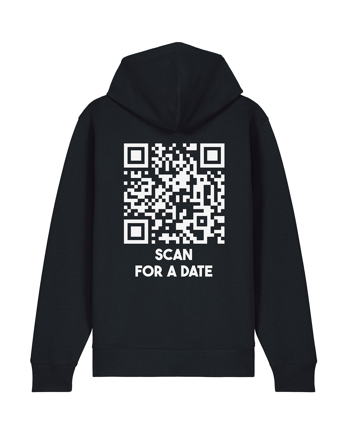 QR-Code Zip Hoodie Unisex - Scan For A Date - CLASSIC